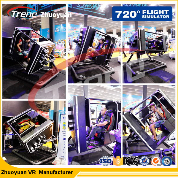 Electric Trailer VR Flight Simulator Amusement Park Rides 5.5 Kw