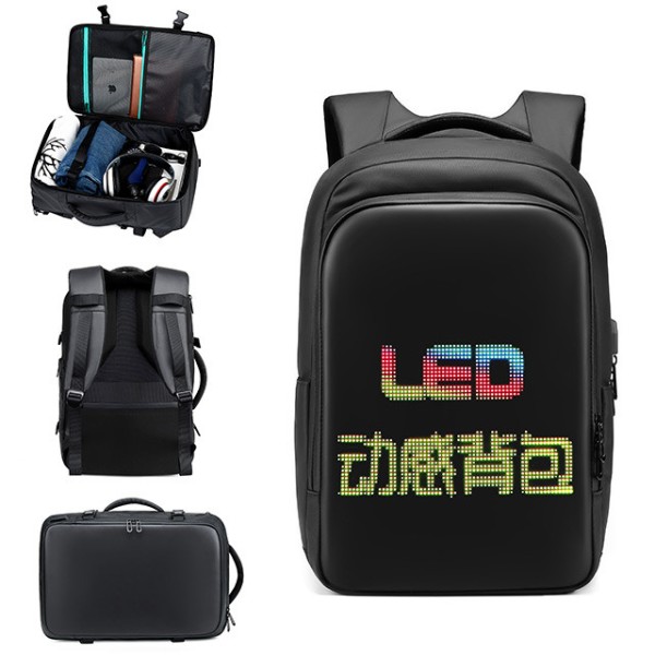 Quality Advertisement Propaganda Smart LED Backpack 24 Litre LED Light Bag 3lb for sale