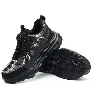 Quality Black BOA Rotating Button Work Shoes with Flying Knit TPU and Kevlar Anti-stab for sale