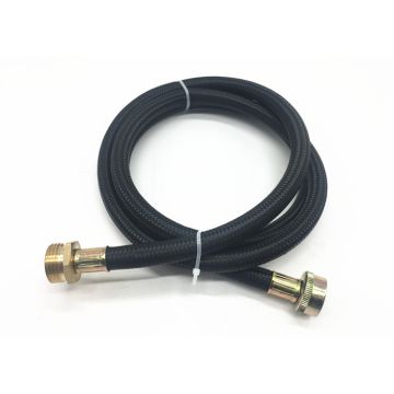 Quality TPV Material High Pressure Washing Machine Hose With Black Nylon Braided for sale