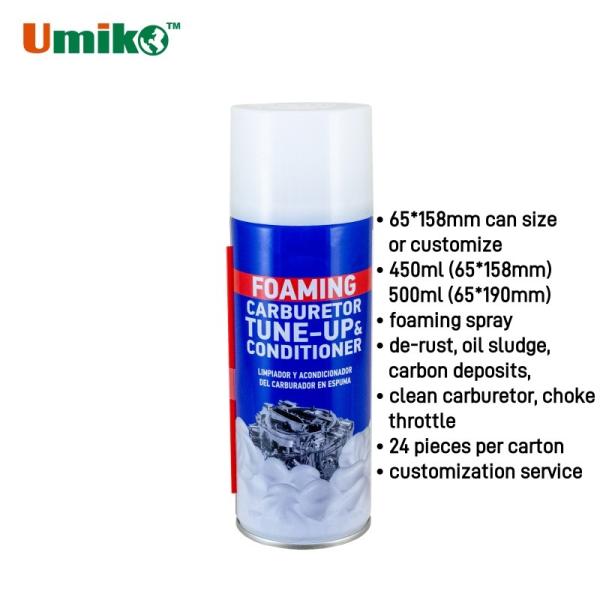 Quality Customized Carburetor Foam Cleaner Spray 450ml For Engine Tune-Up for sale