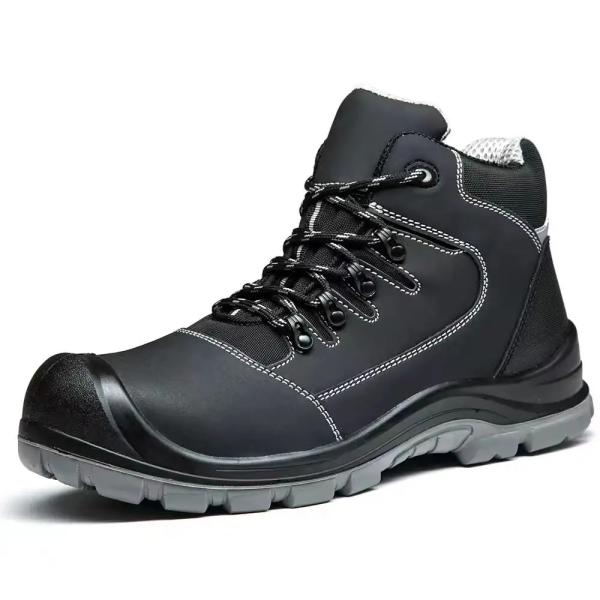Quality S3 Security Work Boots Waterproof Ankle High Work Boot With Steel Toe for sale