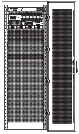 Quality Anti Theft Telecom Equipment Cabinet 200A 34 U 48 Volt For Indoor for sale