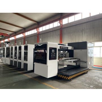 Quality 1200mm Automatic Flexo Printing Slotting Die Cutting Folding Gluing Strapping for sale