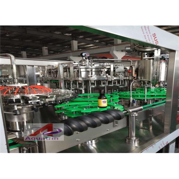 Quality Beer 6000BPH Bottle Filling Capping And Labeling Machine Accuracy 99.9% for sale