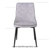 china Beige Side Injection Sponge 50CM 52CM 82CM Metal Frame Upholstered Dining Chair