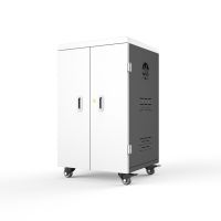 Quality 42 Slots iPad Storage Cart with Galvanized Sheet and Cooling Fans for Efficient for sale