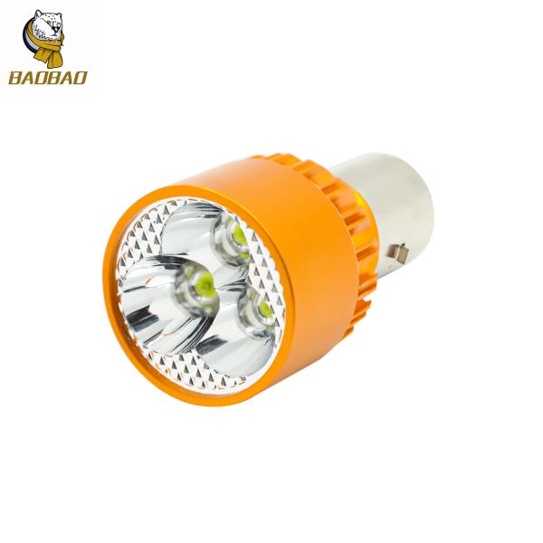 Quality BA20D 12V Golden Casing 3 Beam H4 LED Headlight Bulb Motorcycle for sale