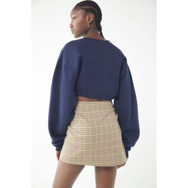 Quality Fall Drawstring Hem Cropped Sweatshirt for sale
