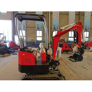 Quality 8.2KW One Ton Small Mini Excavator Crawler Digger For Home And Farm Use for sale