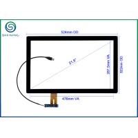 Quality Custom PCAP Capacitive Touch Screen Overlay 16:9 21.5 Inch COB Type for sale