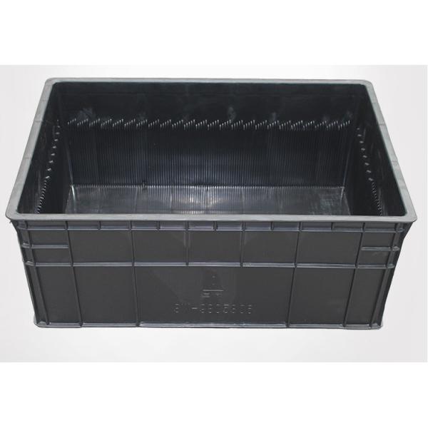 Quality Various Size Black Durable Circulation ESD Storage Box For Electronic Components for sale