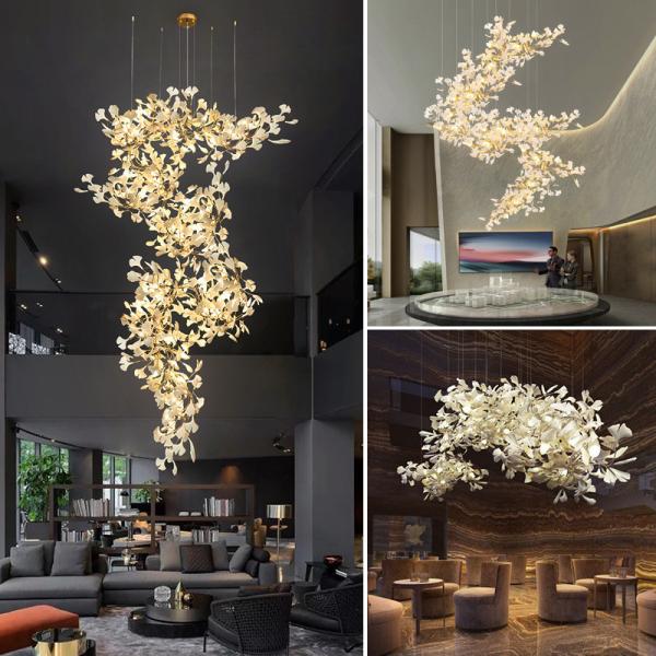 Quality Modern Staircase Project Customized Pendant Lamp Fixtures AC85V To 265V 6000K for sale