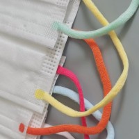 Quality 5mm Flat Soft Elastic Ear Loops Band Fluffy Face Mask Accessories 5mm 6mm for sale