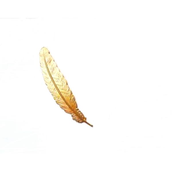 Quality Exquisite Feather  Metal Feather Bookmark Ideal Gift Support  Classical Through Carved for sale
