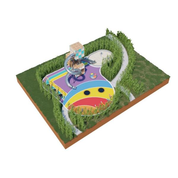 Quality Amusement Park Stainless Steel Slides 76cm Ss304 Outdoor Playground Slide for sale
