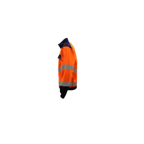 Quality Sattin Woven Orange 250GSM Reflective Jacket Retro 3M Strip 9910 for sale