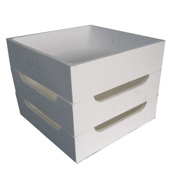 Quality High Al2O3 and SiO2 Content % Quartz Ceramic Pieces for Float Glass Kiln Gate for sale