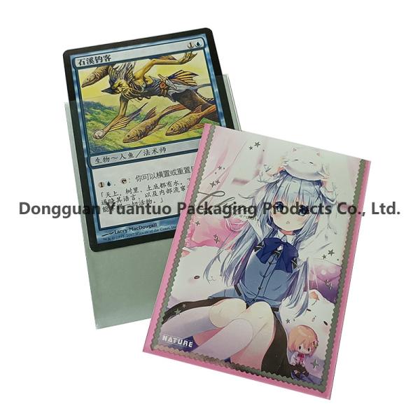 Quality Custom Printed Trading Card Sleeves Plastic TCG Card Accessories for Customer for sale