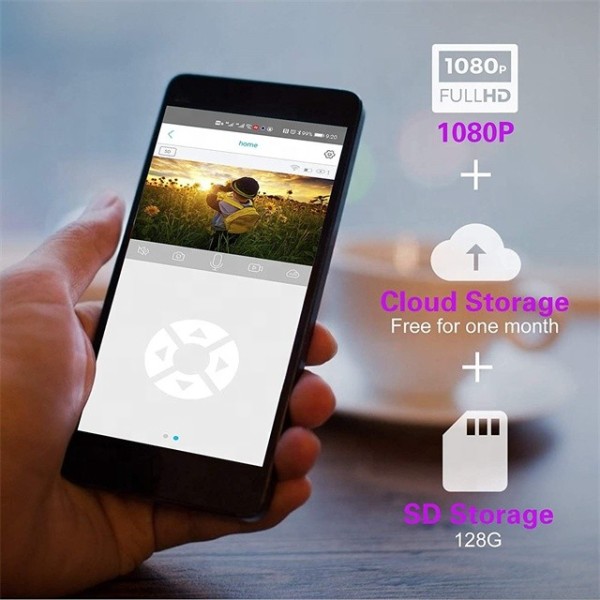 Quality PIR Radar Tuya Smart Camera PTZ 355 Solar Powered Wireless Outdoor Security for sale