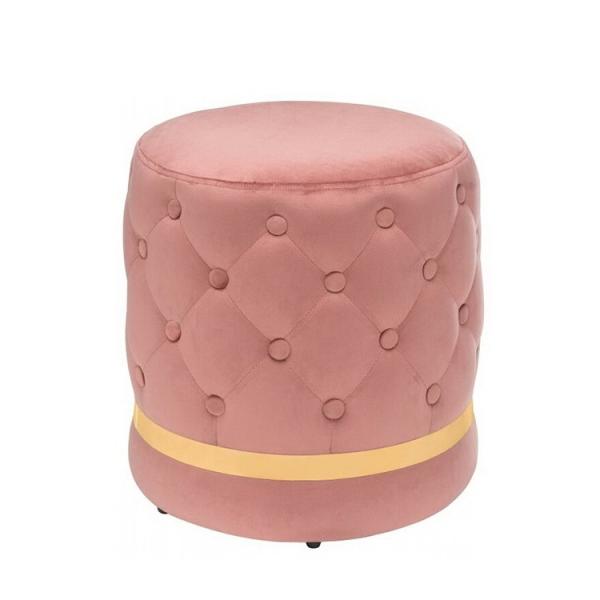 Quality Plastic Wooden Round Ottoman Stool Seat Chair Pouf for sale