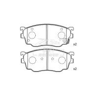 Quality Mazda 6, Ceramic Brake Pad, D1642/D755, CBY3-33-23Z, F for sale