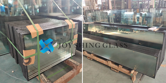 Different sizes of clear tempered insulated glass