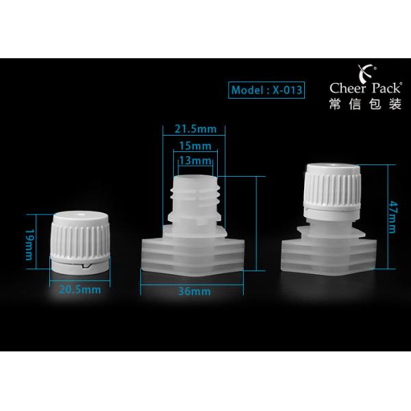 Quality 13mm Plastic Spout Caps Use On Detergent Pouch Packaging for sale