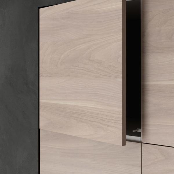 Quality Dark Grey Matt ODM PVC Kitchen Cabinets Australian Standard for sale