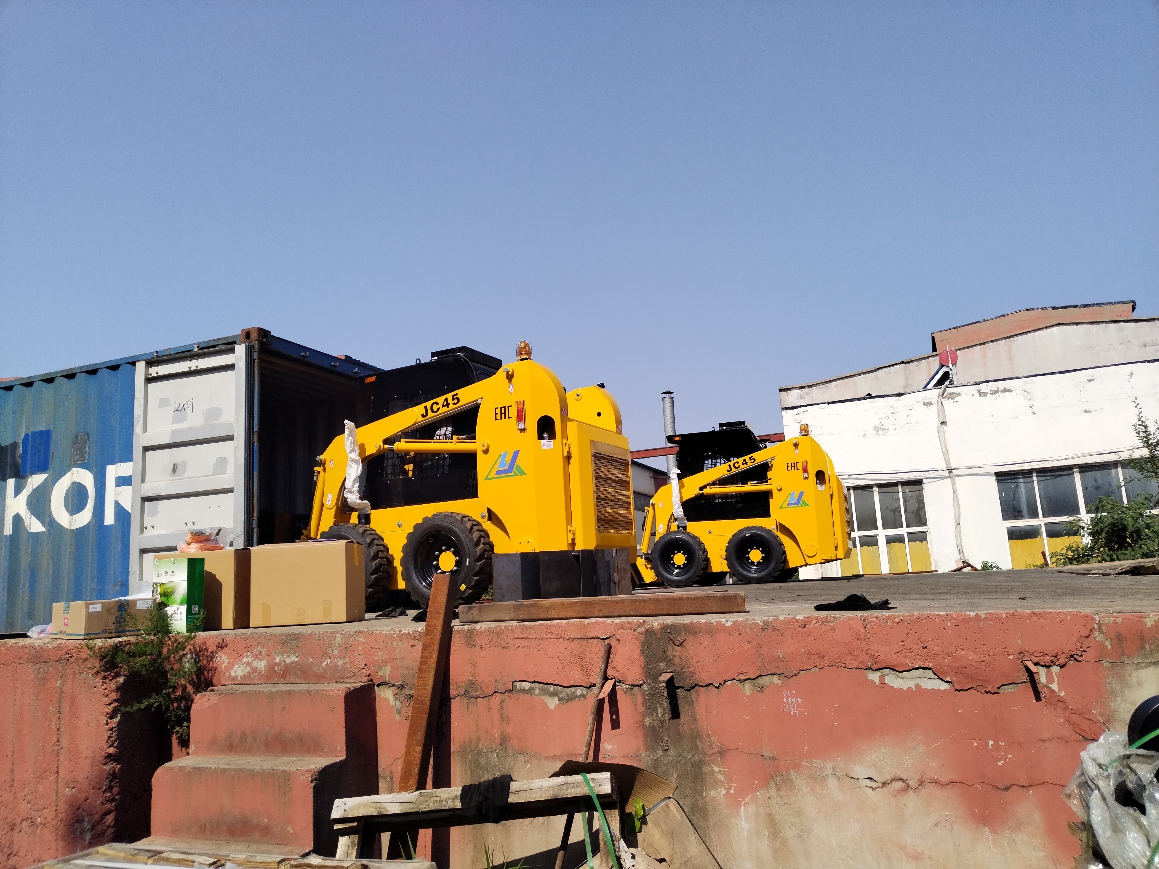 Quality JC120 Manual Skid Steer Loader Dual for Home Construction Long Lifetime and for sale