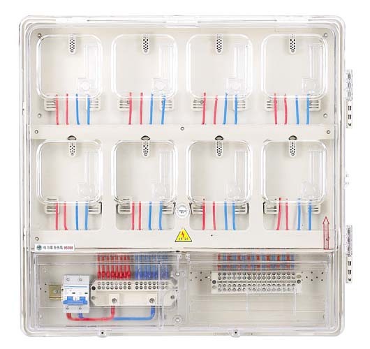 Quality IP44 Single Phase Electric Meter Cabinet Exterior Modular High Mechanical for sale
