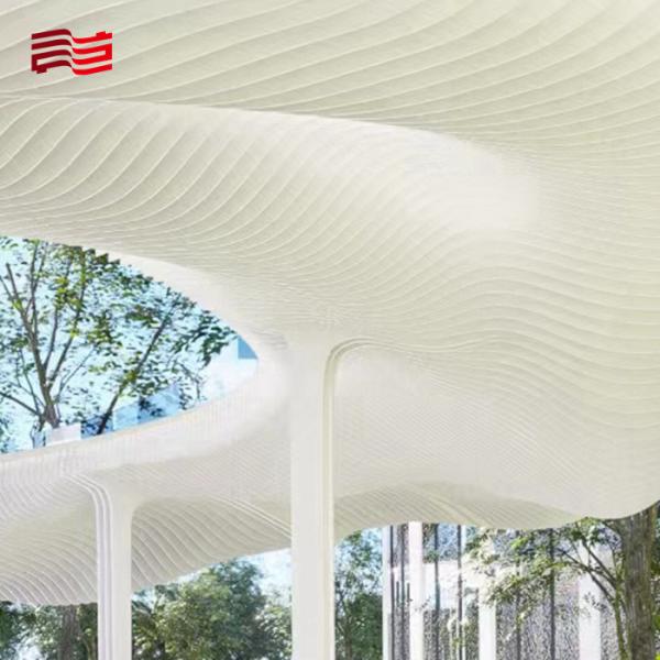 Quality Modern Style White Stainless Steel Art Gallery Steel Structure Sculpture for sale