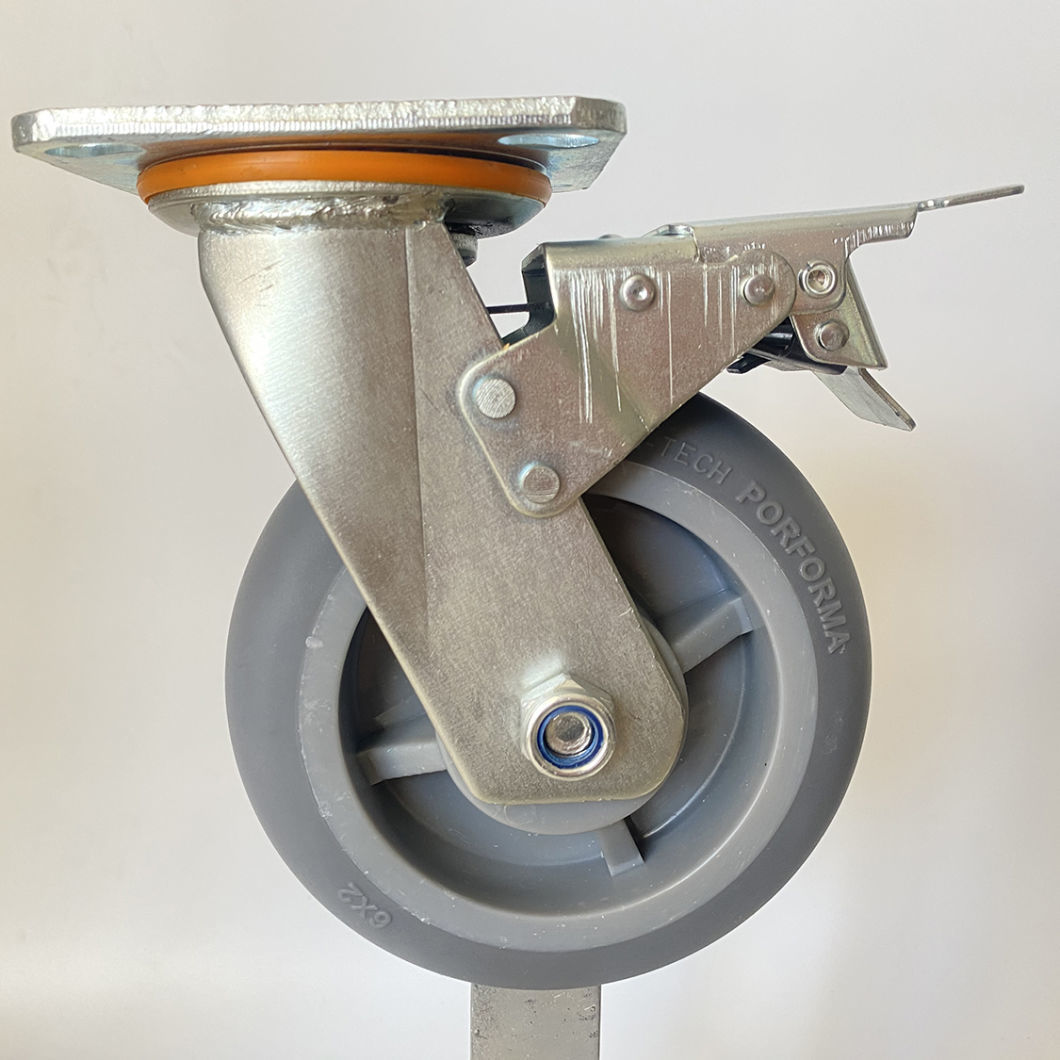 4inch 5inch 8inch High Temperature TPR Casters Industrial Trolley Scaffold Castor Wheel