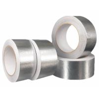 Quality HVAC Aluminum Fiberglass Insulation Tape Silver Aluminum Foil Tape for sale