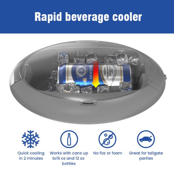 Quality 21kg/Box Lightweight Grey Beverage Cooler, Powered By AA Batteries for sale