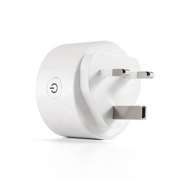 Quality 10A AC100V Smart Plug Socket UK Tuya Power Plug Alexa And Google Assistant for sale