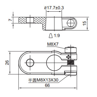Quality Crimping Type Car Battery Terminal Clamp Automotive Positive Forging Battery for sale