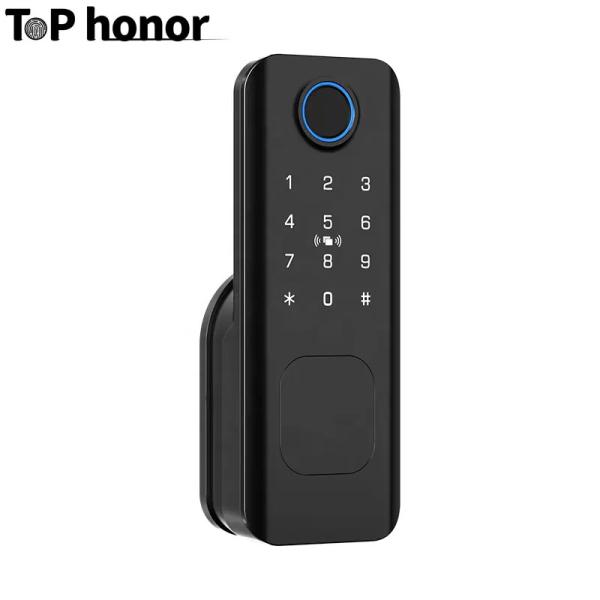 Quality Apartment Smart TTLock Privacy Lock Fingerprint Code Card EKey Access Deadbolt for sale