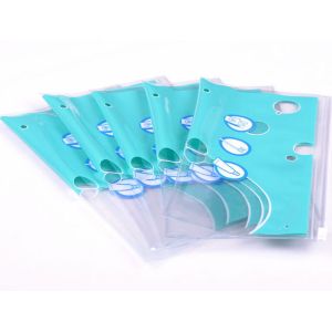 Quality TUV SA8000 PVC Plastic Pouch bag Custom Travel Clear Transparent 0.25mm For for sale