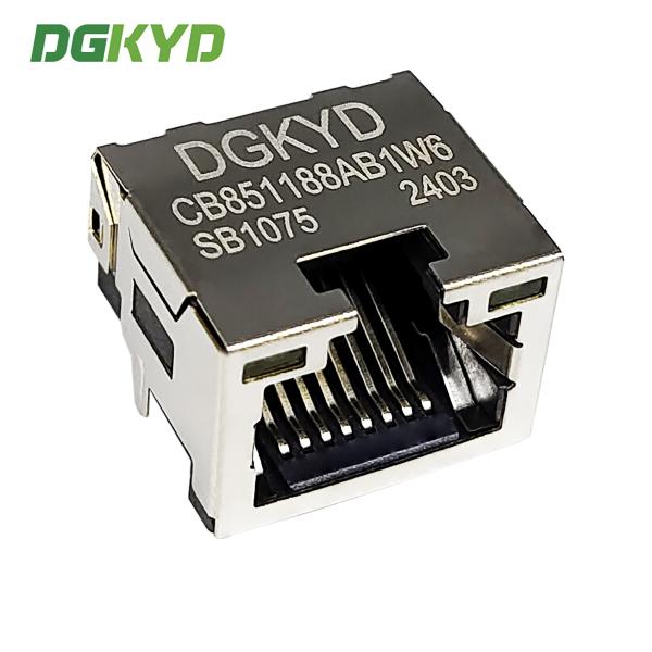 Quality RJ45 Connector SMD Connector Sinking Board 8.5 With Light 8P8C Patch Type for sale