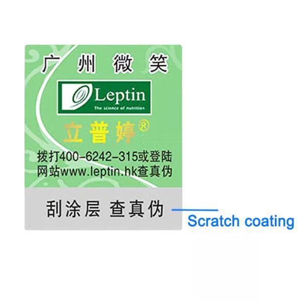 Quality Scalability Self Adhesive Security Labels Stability Clear Transparent Labels for sale
