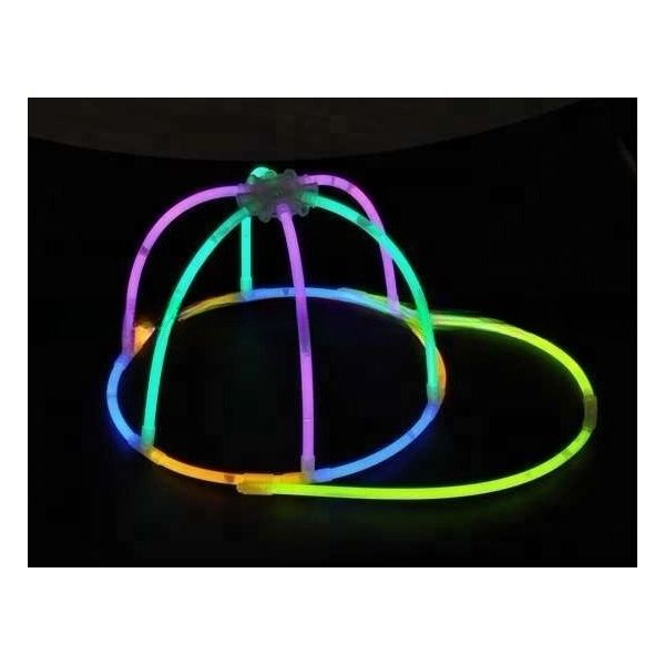 Quality Christmas Party Decoration Multi Colored Glow Stick Cap with 6-12 Hours Glowing for sale