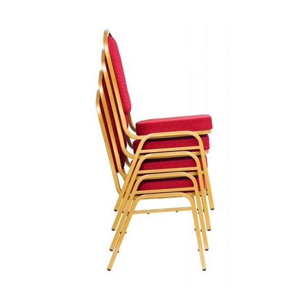Quality Fabric Red Banquet Chairs Wedding Stackable Banquet Chairs Wholesale for sale