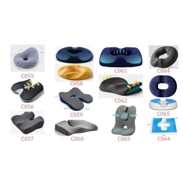 Quality Memory Foam Filling Knitted Office Lumbar Cushion for Sedentary Back Support for sale