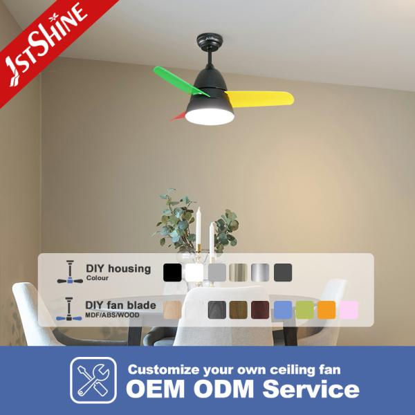 Quality Small Size 36 Inch Metal Blade Ceiling Fan Electric 3 CLR Brightness for sale