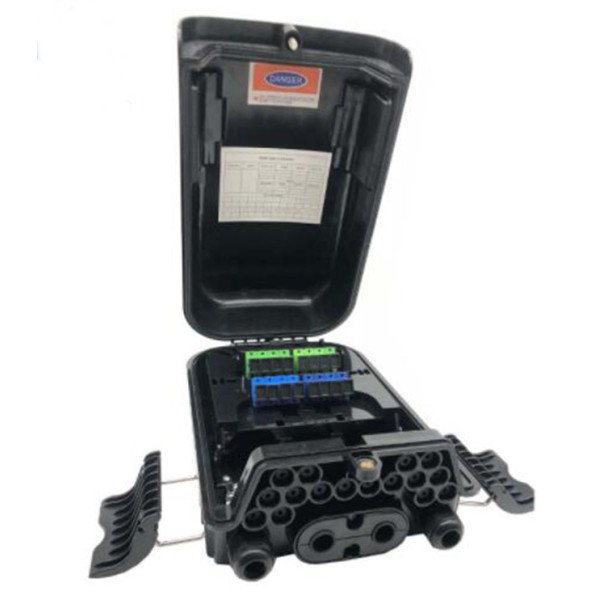Quality Outdoor Fiber Termination Box 4 Inlet 16 Outlet 16 Core SC FTTH FTTX IP65 waterproof for sale