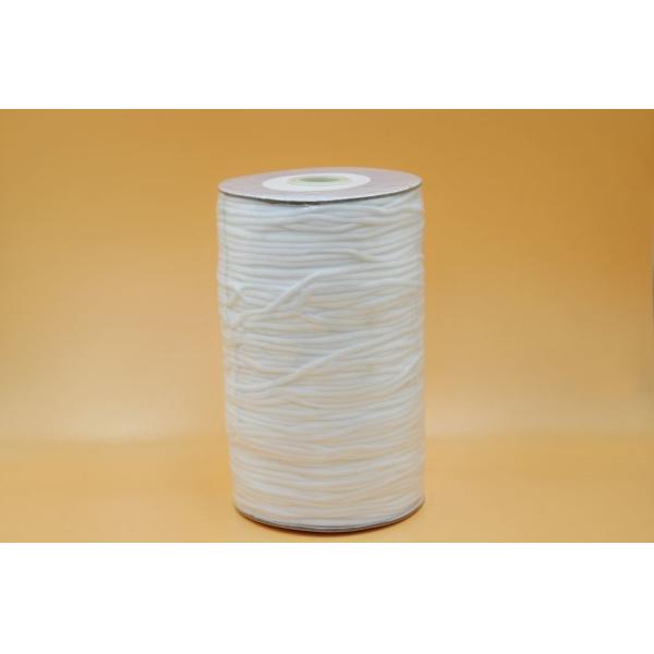 Quality 100 Yard 1/8 Inch Medical Elastic Band 3mm White Wide Round Band Soft Strap String for sale