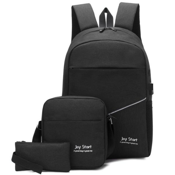 Quality Sympathybag 3 Piece Men Laptop Backpack Anti Theft USB Charging Custom Logo for sale