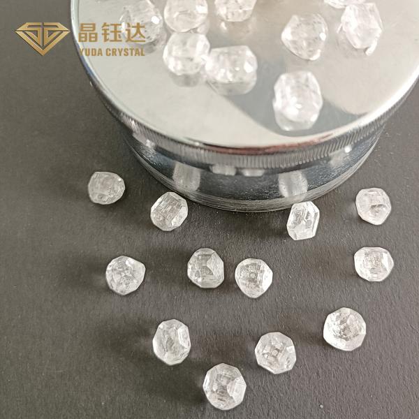 Quality Rectangular 7mm 9mm DEF Color HPHT Rough Raw Diamond For Ring for sale