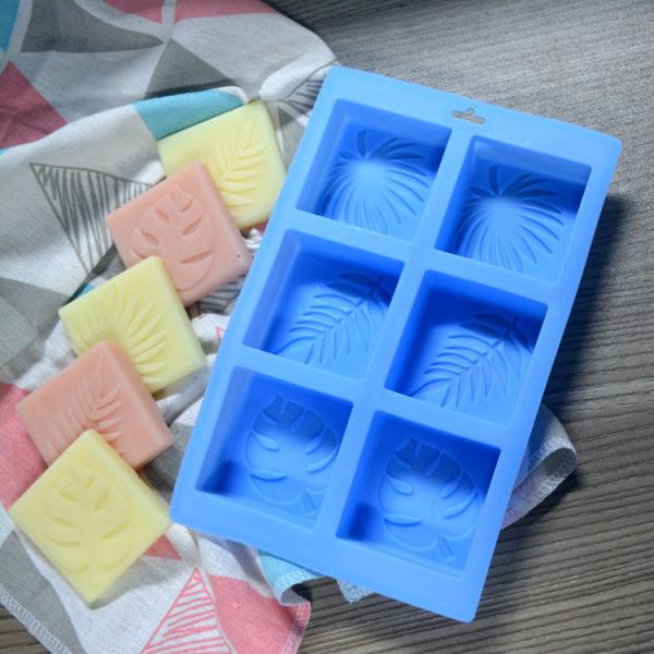 Quality Custom Pattern Reusable Soap Molds Handmade Silicone Square Baking Mold for sale